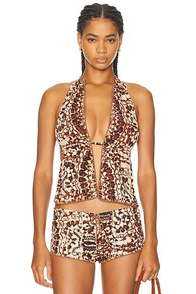 Akoia Swim Batik Open Top - Batu