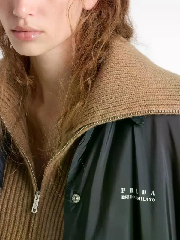 Prada Raglan-sleeve Patch-pocket Coat