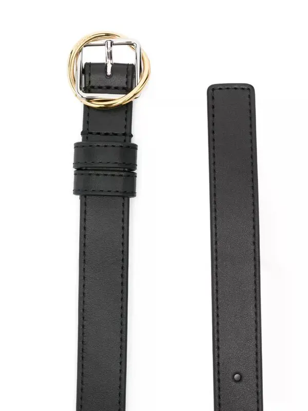 Jacquemus Skinny Belt With Interlocking Rings
