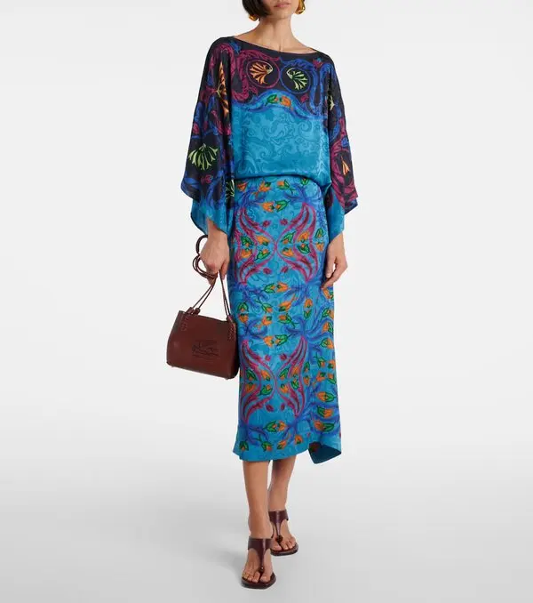 Etro Printed Midi Dress