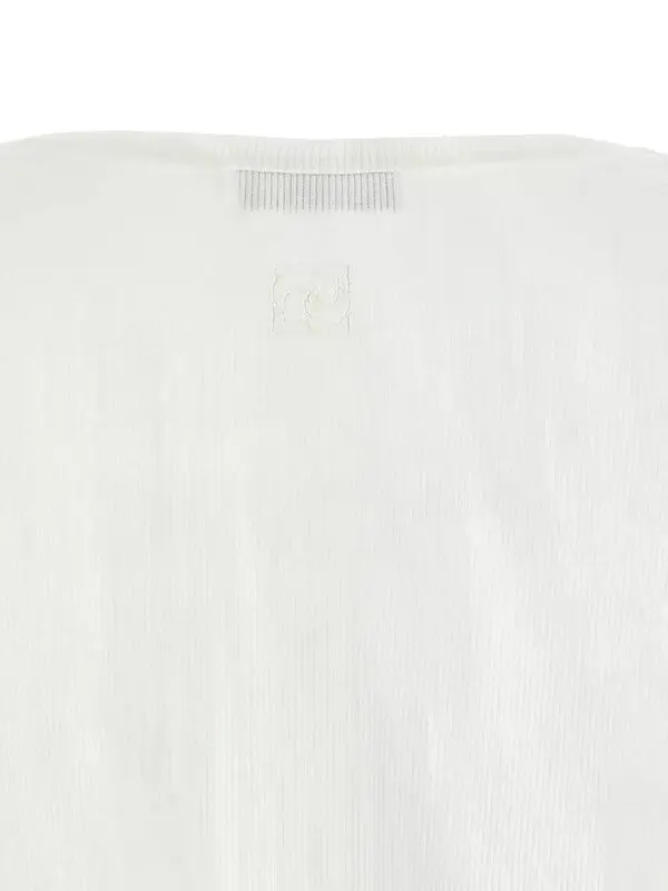 Magda Butrym Ribbed Crochet Trim Tank Top