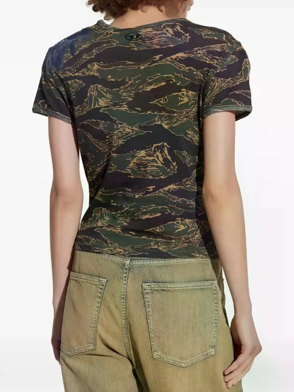 DIESEL® Eagle-print Camouflage T-shirt