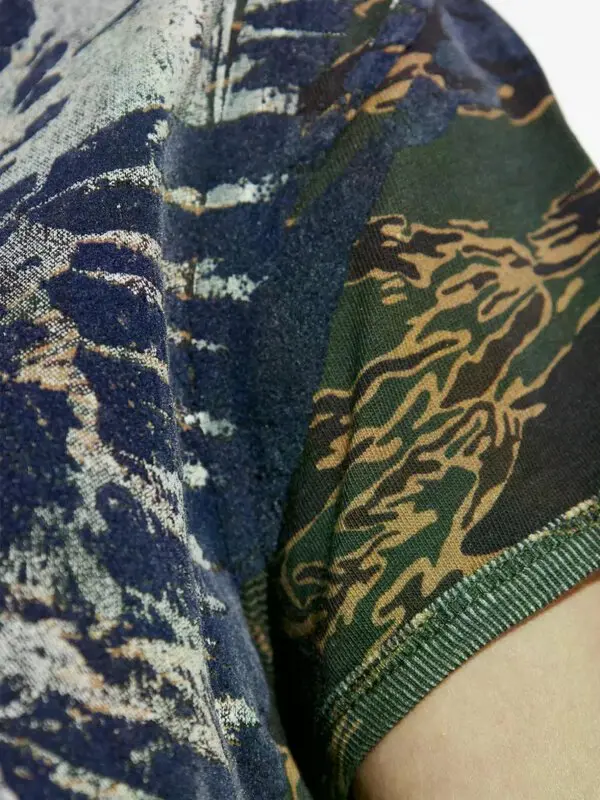 DIESEL® Eagle-print Camouflage T-shirt