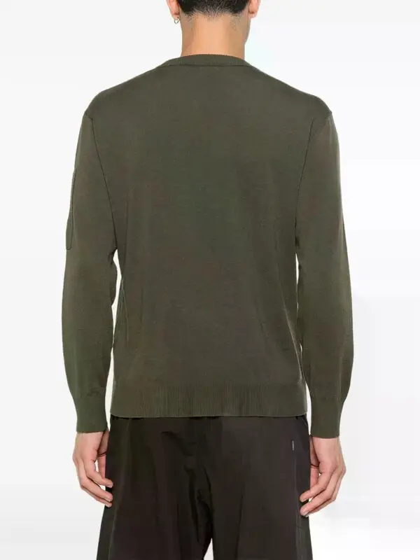 C.P. COMPANY Lens Detail Crew Neck Sweater