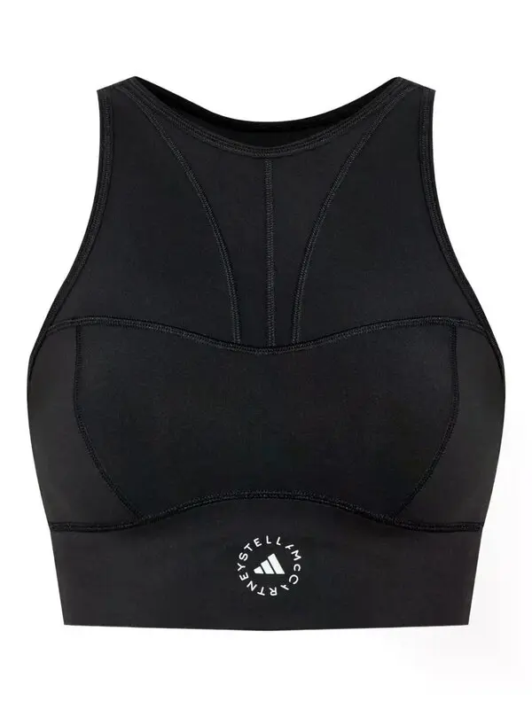 Adidas By Stella McCartney Halterneck Sports Bra - Black