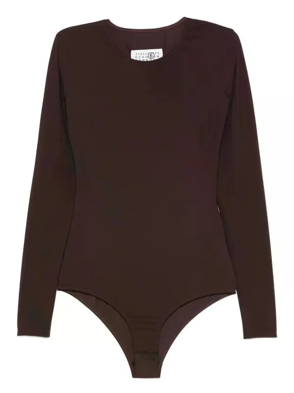 MAISON MARGIELA Long-sleeved Bodysuit - Brown