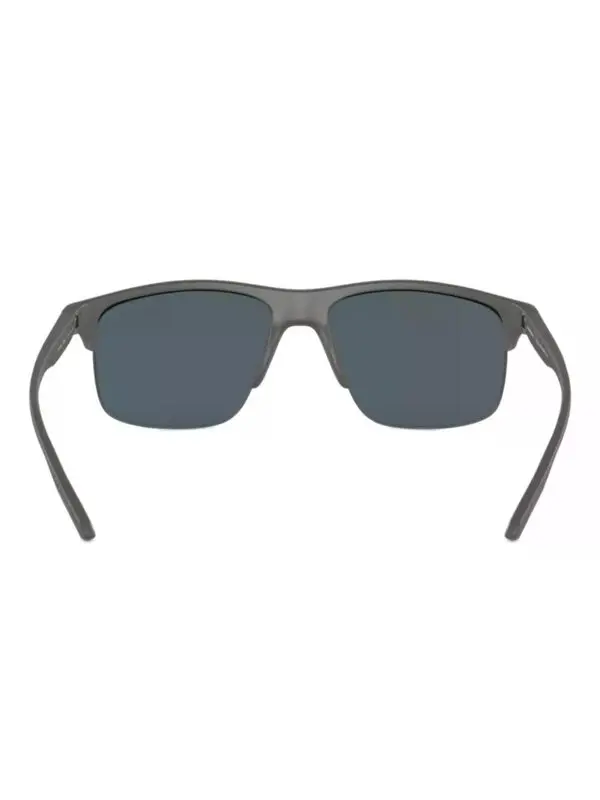 Emporio Armani Half-rim Square Frame Sunglasses - Grey
