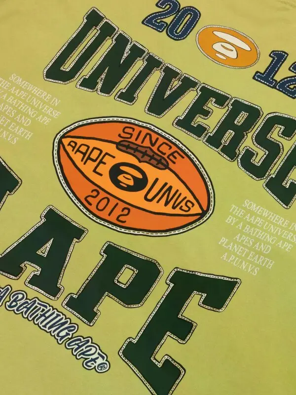 AAPE BY *A BATHING APE Ape Head Long-sleeved T-shirt - Yellow
