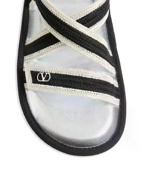Valentino Garavani Two-tone V-logo Sandals
