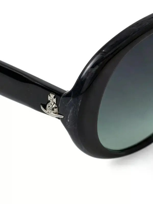 VIVIENNE WESTWOOD Orb Embellished Round Frame Sunglasses