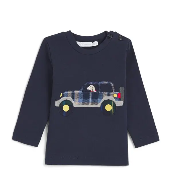 PER TE Story Loris Car Motif Wool Blend Sweater