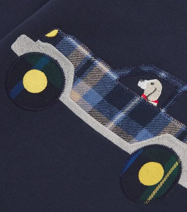 PER TE Story Loris Car Motif Wool Blend Sweater
