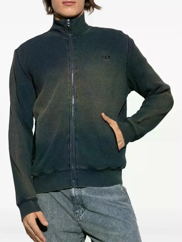 DIESEL® Waffle-knit Cardigan