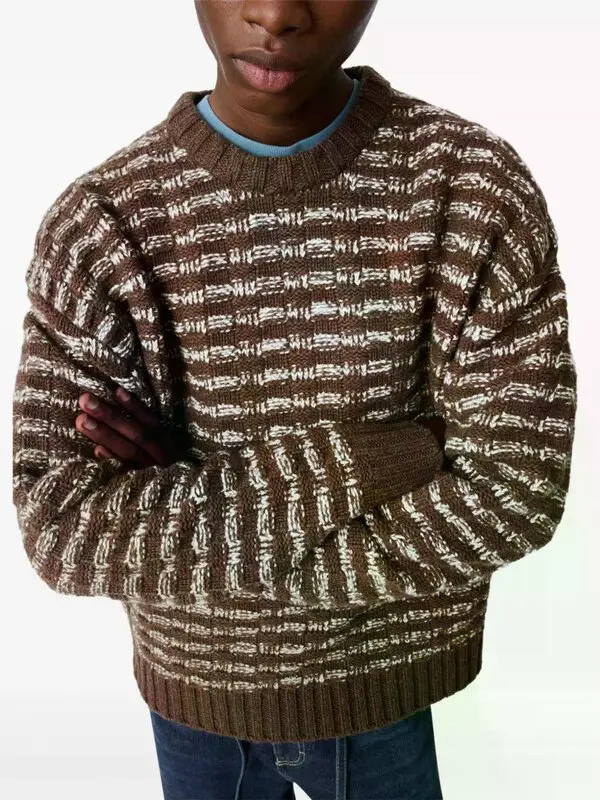 Axel Arigato Sonar Striped Wool Blend Sweater