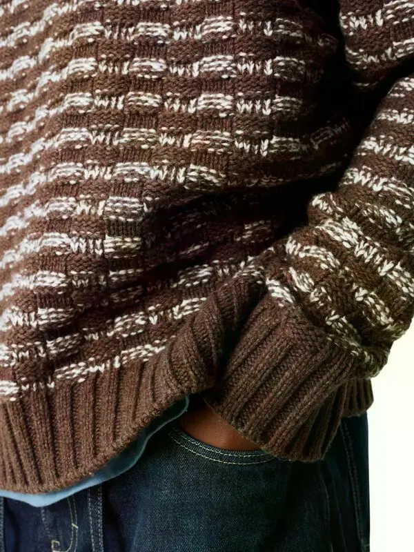 Axel Arigato Sonar Striped Wool Blend Sweater
