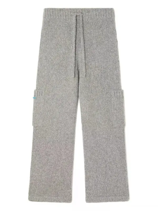 Alanui Drawstring Knitted Trousers - Grey