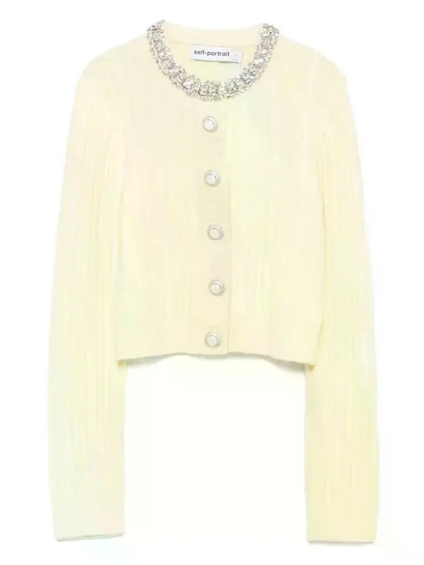 SELF-PORTRAIT Embellished Button-up Cardigan