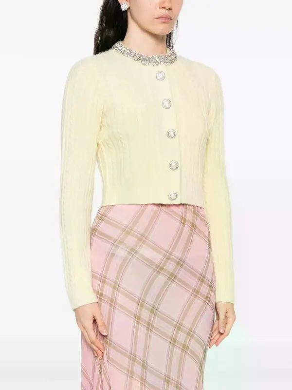 SELF-PORTRAIT Embellished Button-up Cardigan