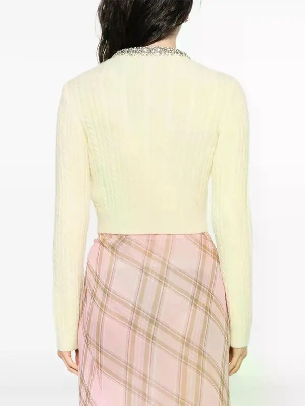 SELF-PORTRAIT Embellished Button-up Cardigan