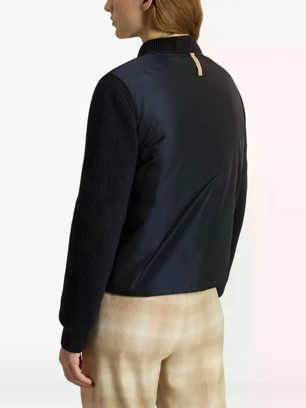 Woolrich Quilted Knit-sleeve Bomber Jacket