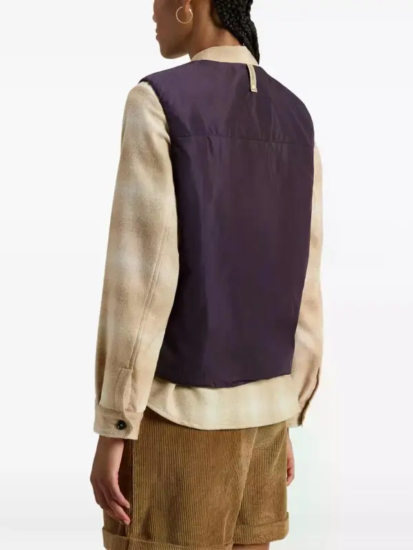 Woolrich Quilted Button-fastening Vest - Purple