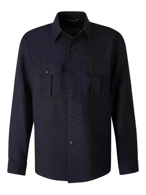 Canali Chest-pockets Shirt Jacket