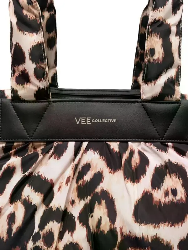 VEECOLLECTIVE Leopard Print Tote Bag