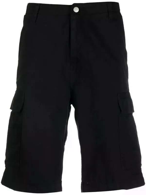 Carhartt Work In Progress Cotton Cargo Bermuda Shorts - Black