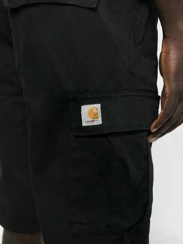 Carhartt Work In Progress Cotton Cargo Bermuda Shorts - Black