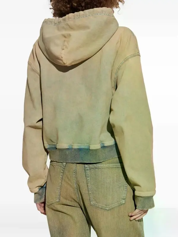 DIESEL® Cropped Zip-up Hoodie