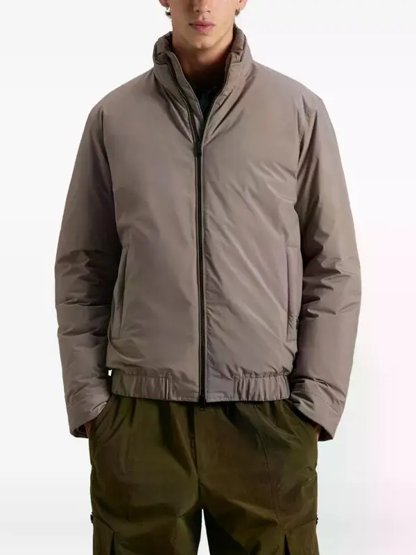 Woolrich Quilted Bomber Jacket - Brown