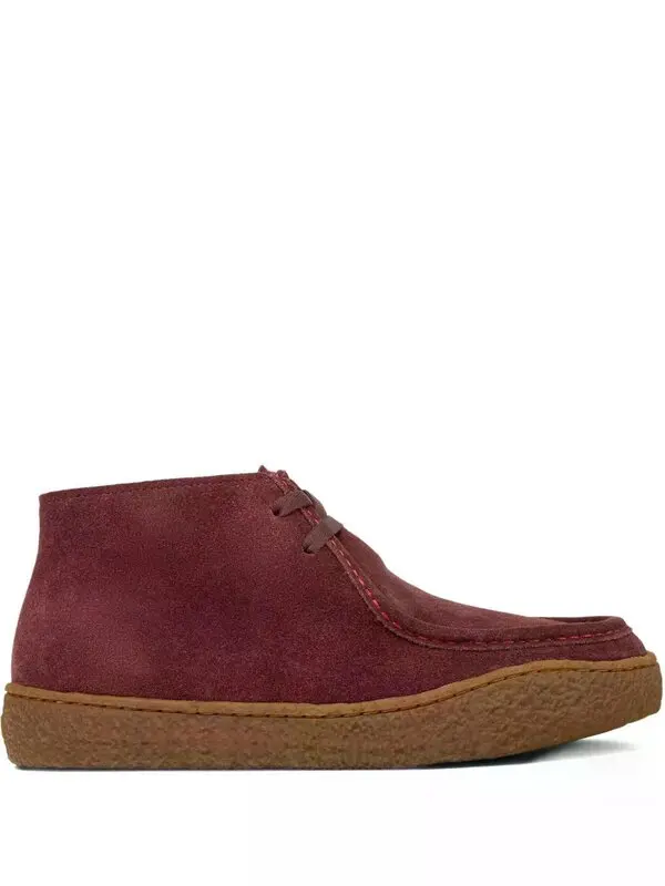 Camper Peu Terreno Suede Lace-up Boots - Red