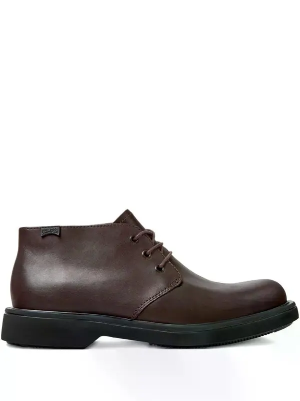 Camper Norman Leather Lace-up Boots - Brown