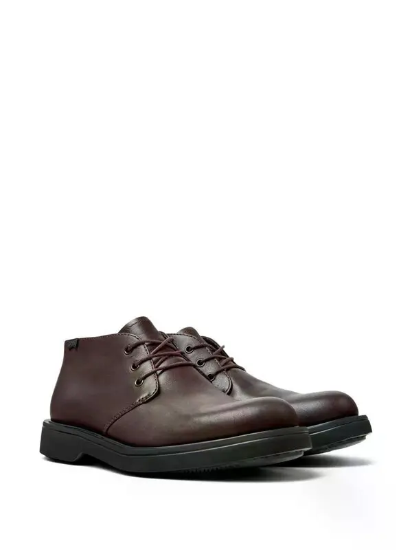 Camper Norman Leather Lace-up Boots - Brown
