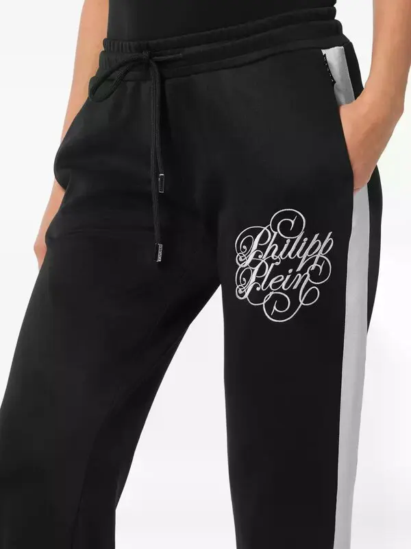 Philipp Plein Drawstring Waistband Trousers With Side Stripe Detail