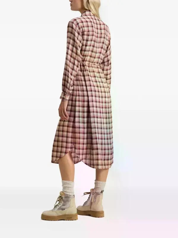 Woolrich Checked Flannel Shirt Midi Dress