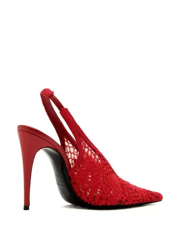 Magda Butrym 105mm Crochet-knit Slingback Pumps