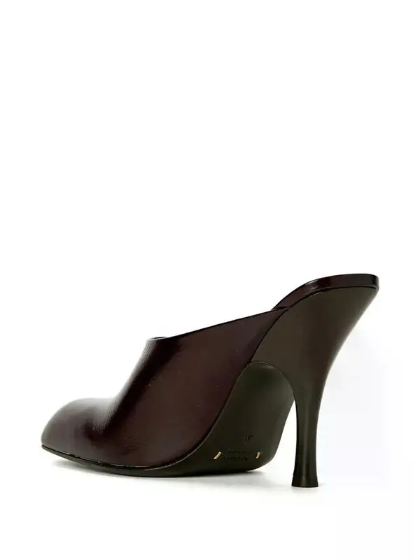 Khaite 100mm Colt Square-toe Heeled Mules - Red