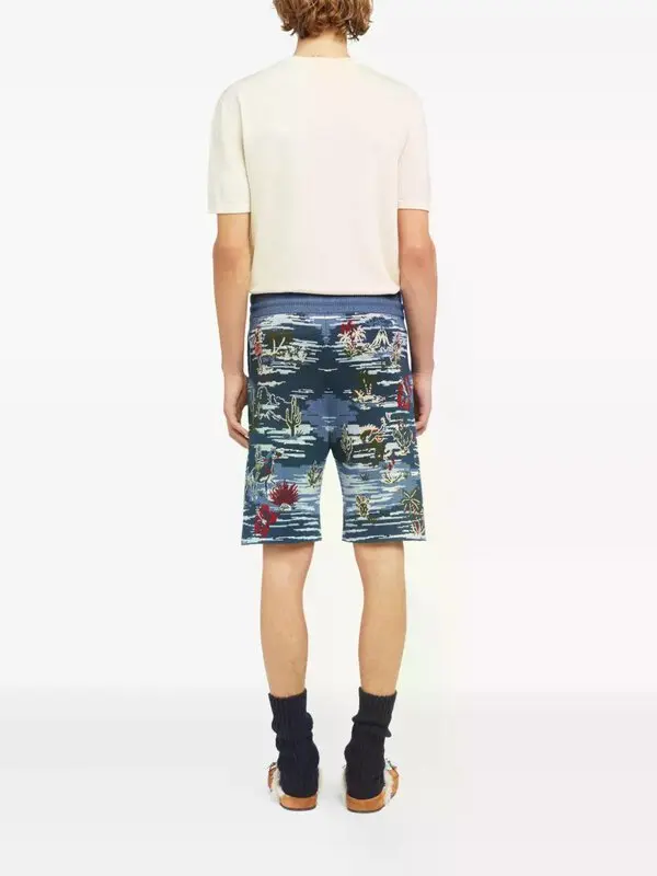 Alanui Tex-hawaii Roundtrip Shorts - Blue