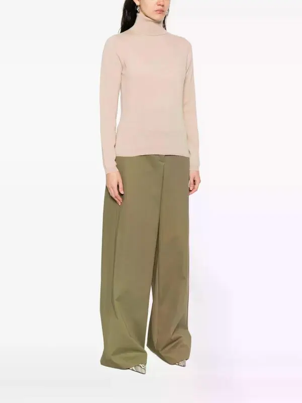 ALLUDE Cashmere Turtleneck Sweater - Neutrals