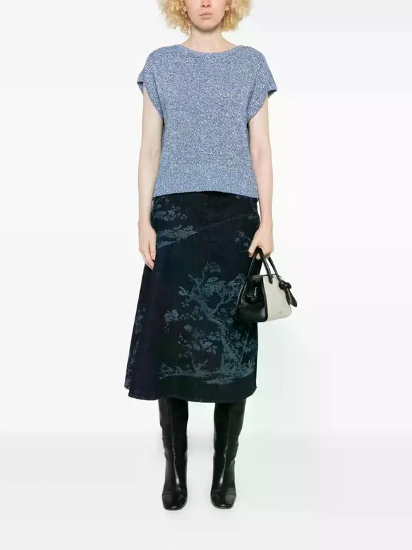 KANGRA Sequin Embellished Sleeveless Top