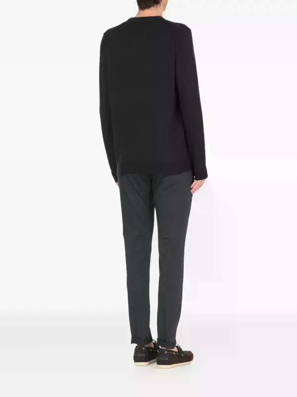 Barbour Embroidered Cotton Sweater - Black