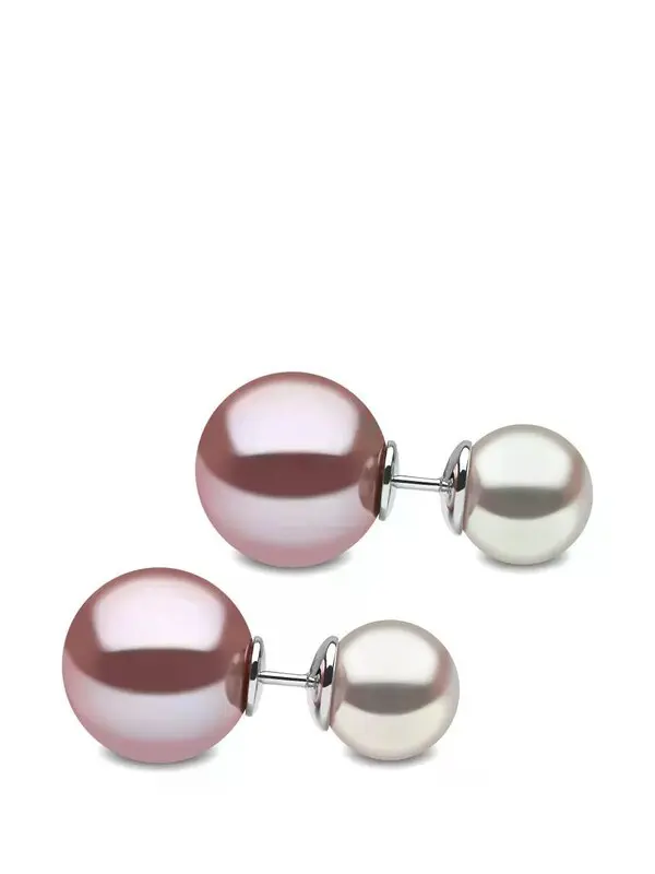Yoko London 18k Gold South Sea Freshwater Pearl Earrings - White