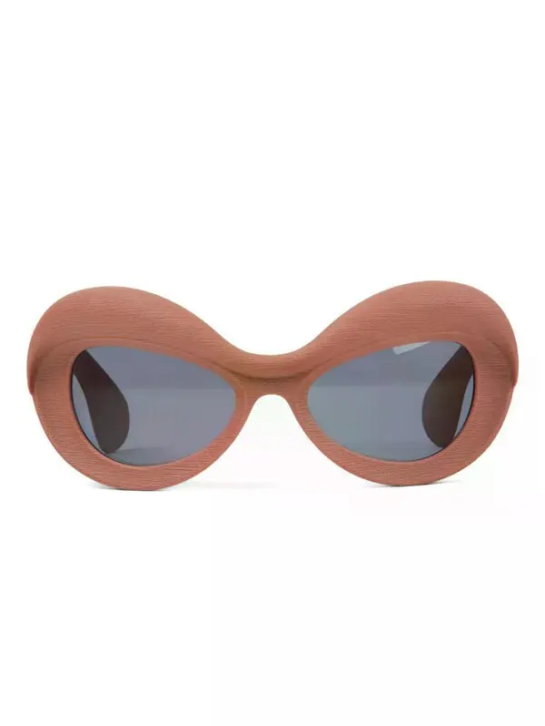 Camper Pulla Oval Frame Sunglasses - Red