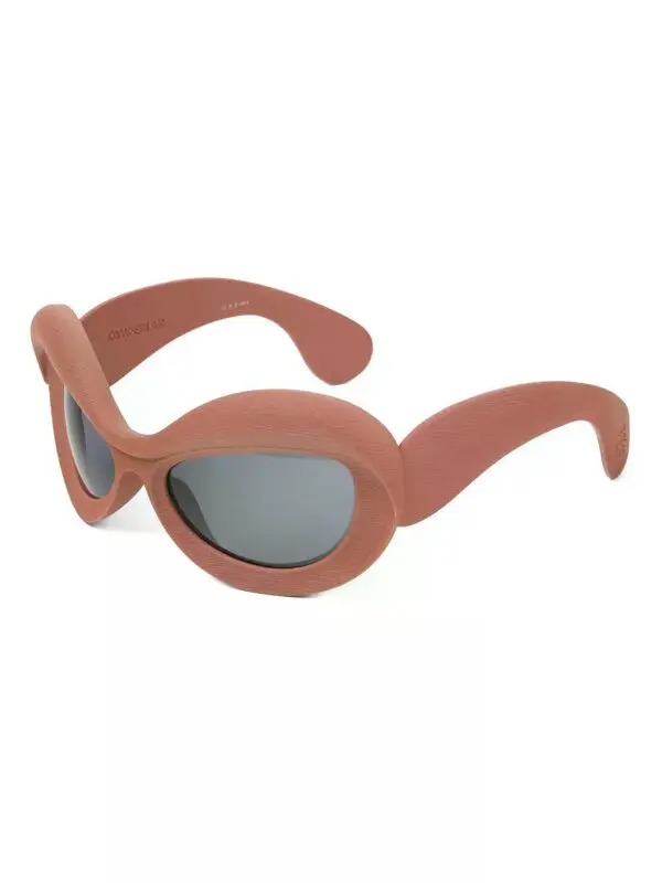 Camper Pulla Oval Frame Sunglasses - Red