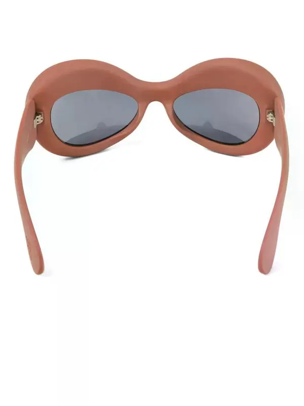 Camper Pulla Oval Frame Sunglasses - Red