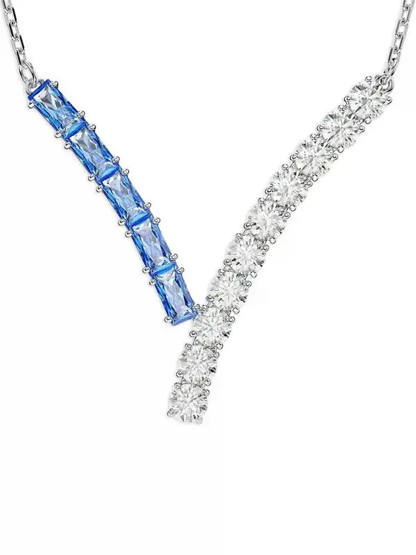 SWAROVSKI Matrix Pendant Necklace With Blue And White Crystals