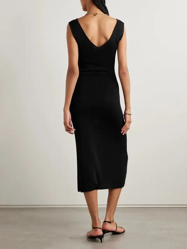NILI LOTAN Bernice Stretch-knit Midi Dress