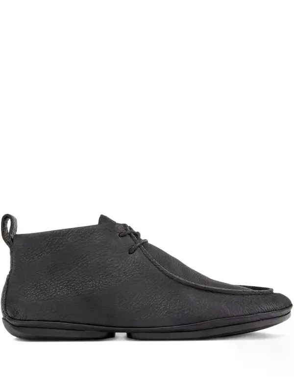 Camper Right Nina Leather Desert Boots - Black