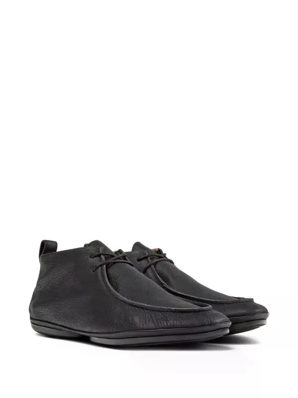 Camper Right Nina Leather Desert Boots - Black